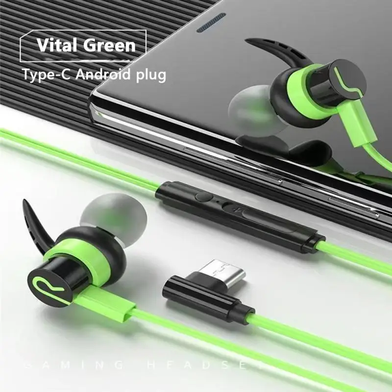 Type-C-3-5mm-Professional-Game-Earphone-Wired-E-sports-Earphone ...