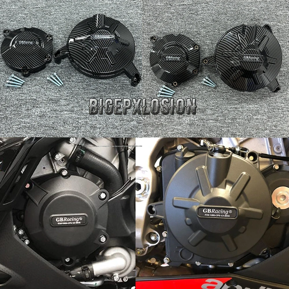 2025 NEW RSV4 Carbon Fiber Printing Motorcycles Engine Cover Protection ...