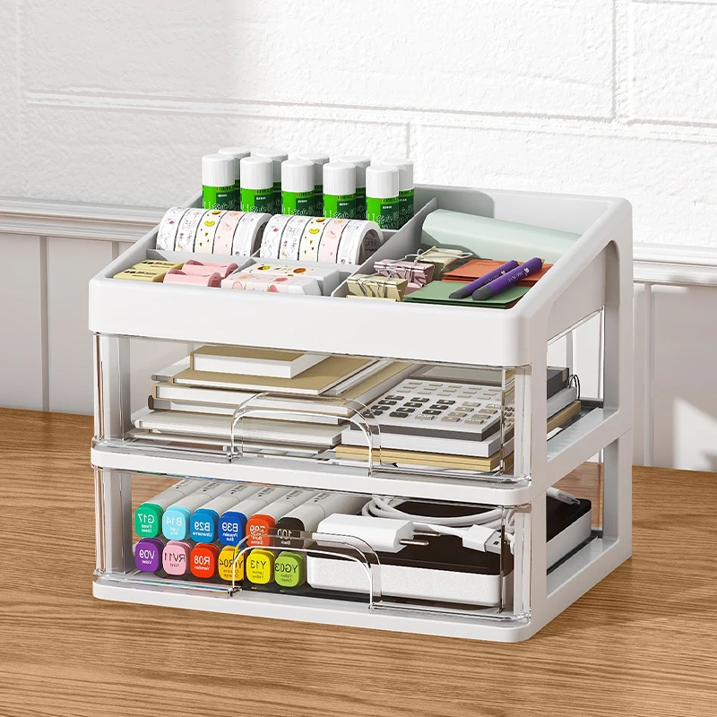 Desktop-Drawer-Makeup-Case-Jewelry-Container-Storage-Box-Plastic ...