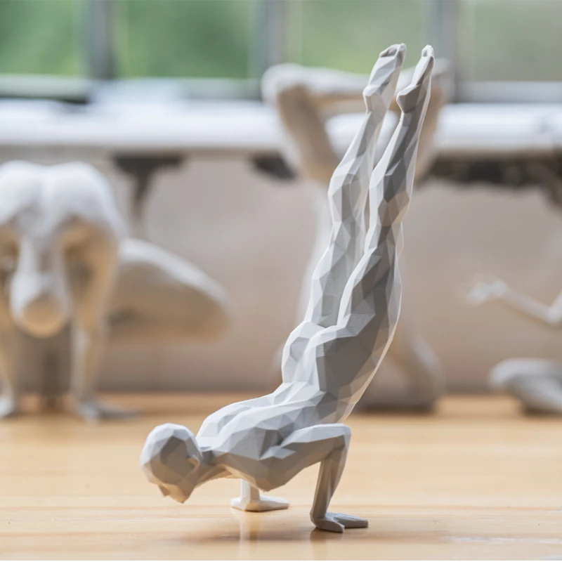 1PC Yoga Man Statue Yoga Figures Modern Creative Yoga Figurine ...