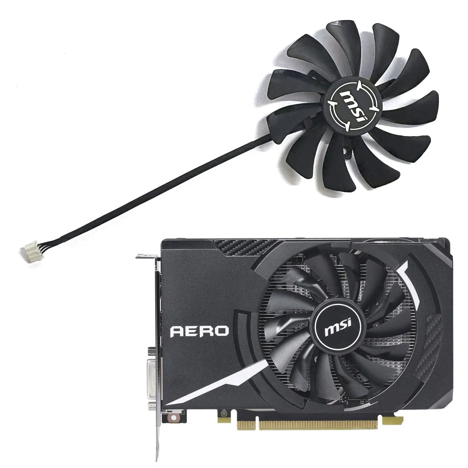 New-MSI-GTX1060-Aero-ITX-GPU-Replacement-Fan-85MM-4-Pins-HA9010H12SF-Z ...