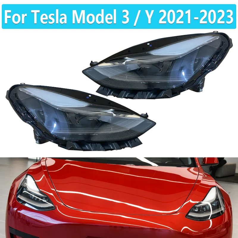 Headlight-For-Tesla-Model-3-Y-2021-2022-023-Front-Bumper-Headlights ...