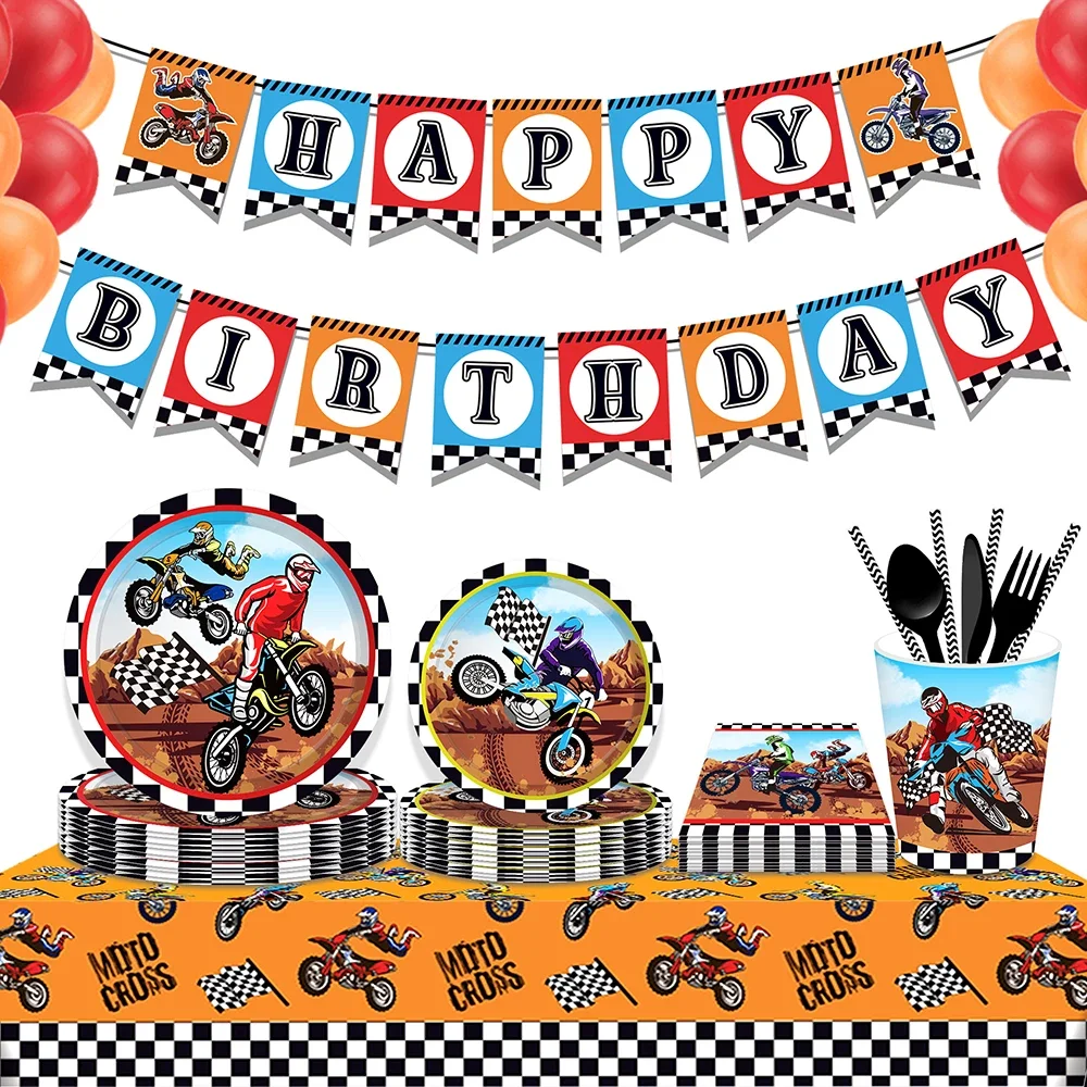 Motorcycle-Autocycle-Motocross-Race-Game-Birthday-Party-Disposable ...