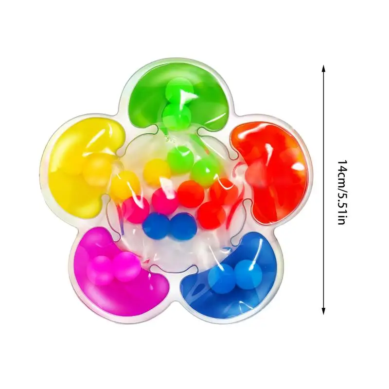 Color Sorting Toys Flower shape Fidget Game Children Montessori ...