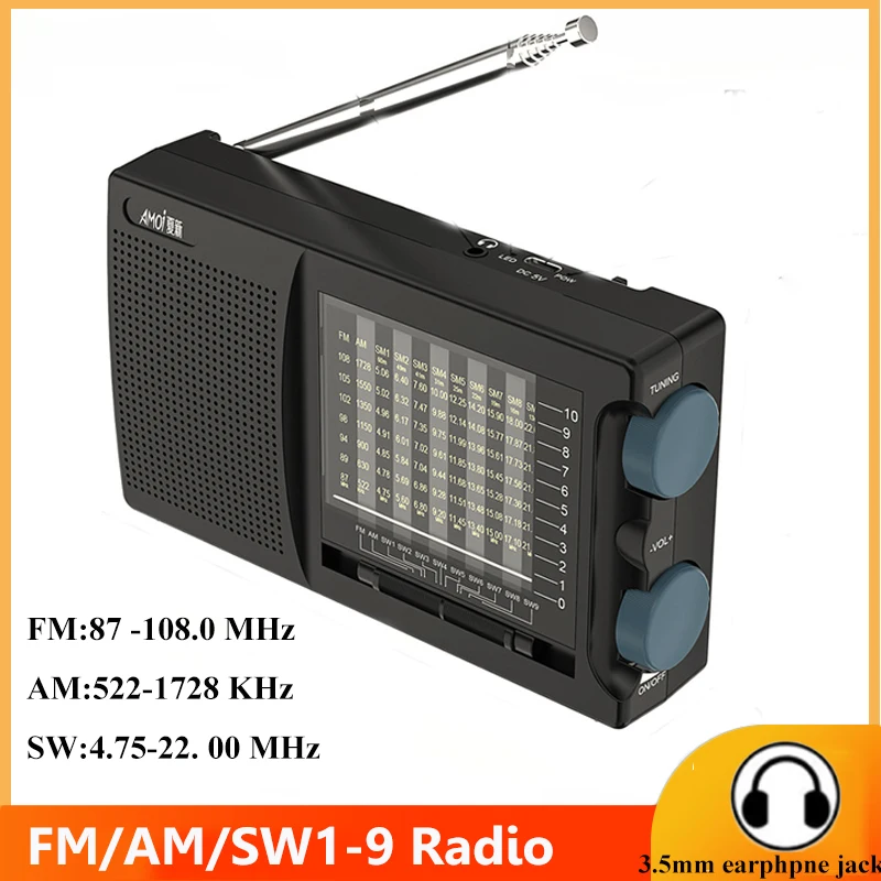 Portable-FM-AM-SW-Radio-High-Sensitivity-Radios-Receiver-Built-in-Loud ...