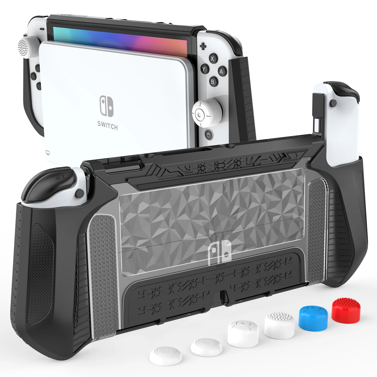HEYSTOP Dockable funda para Switch modelo OLED, TPU y PC funda ...