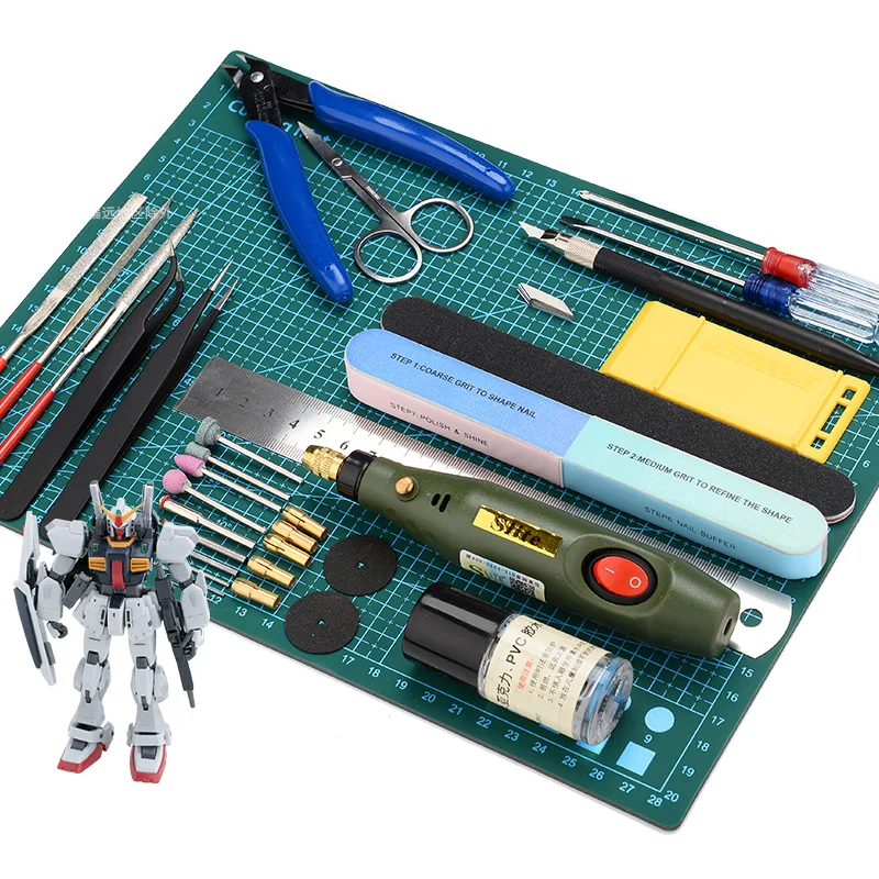 Military-Hobby-Model-Tool-Combo-Electric-Drill-Grinding-Polishing-Tool-Tweezers-Pier ...