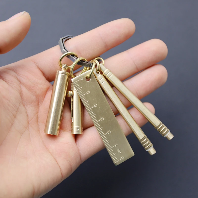 Mini-Titanium-Alloy-Toothpick-Ear-Spoon-Survival-Whistle-Ruler-Ear-Pick ...