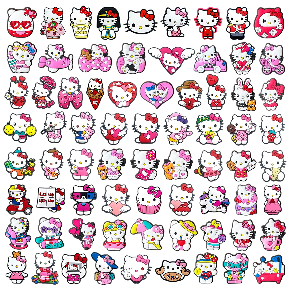 Cute-1PCS-MINISO-Cartoon-Pink-Hellokitty-Collection-Decorate-Sanrio-PVC ...