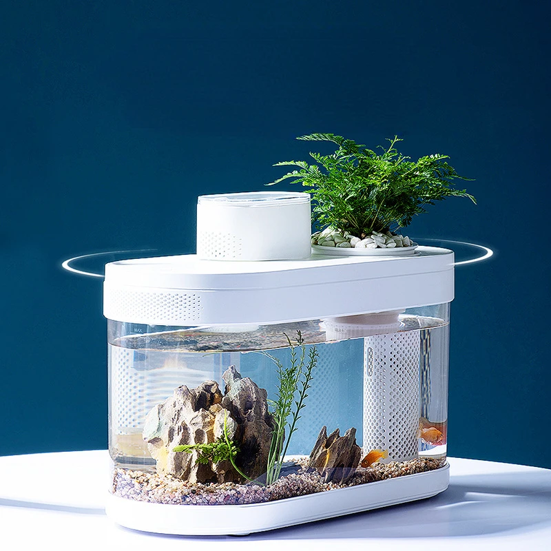Amphibian-Ecological-Aquarium-Smart-Fish-Tank-Box-Automatic-Feeder ...