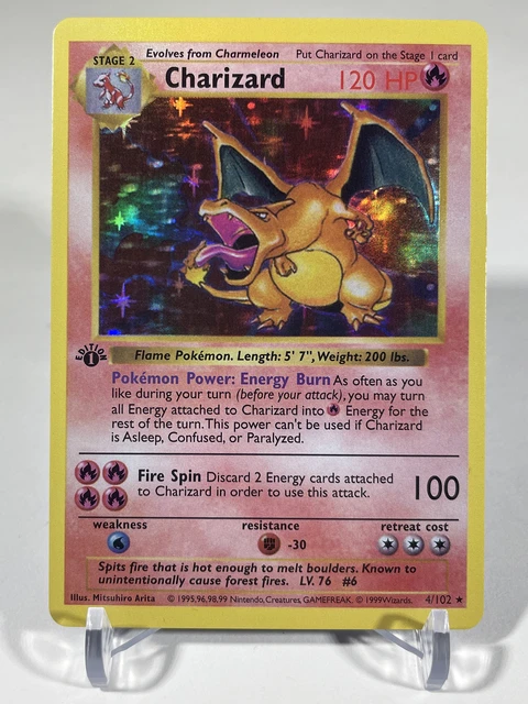 Original Charizard Card 1st Edition