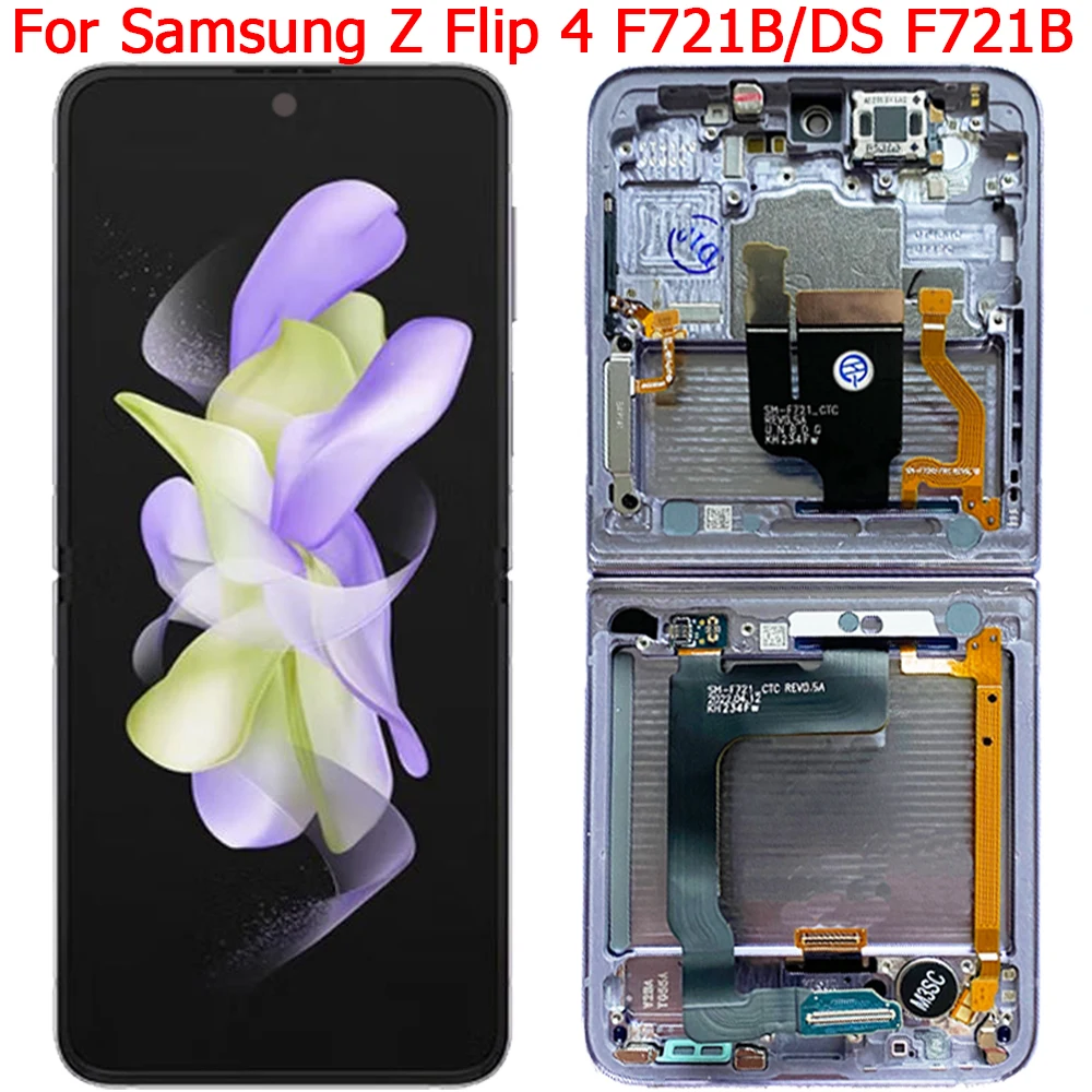 Z-Flip-4-pantalla-interior-LCD-con-piezas-de-marco-F721B-F721U-para ...
