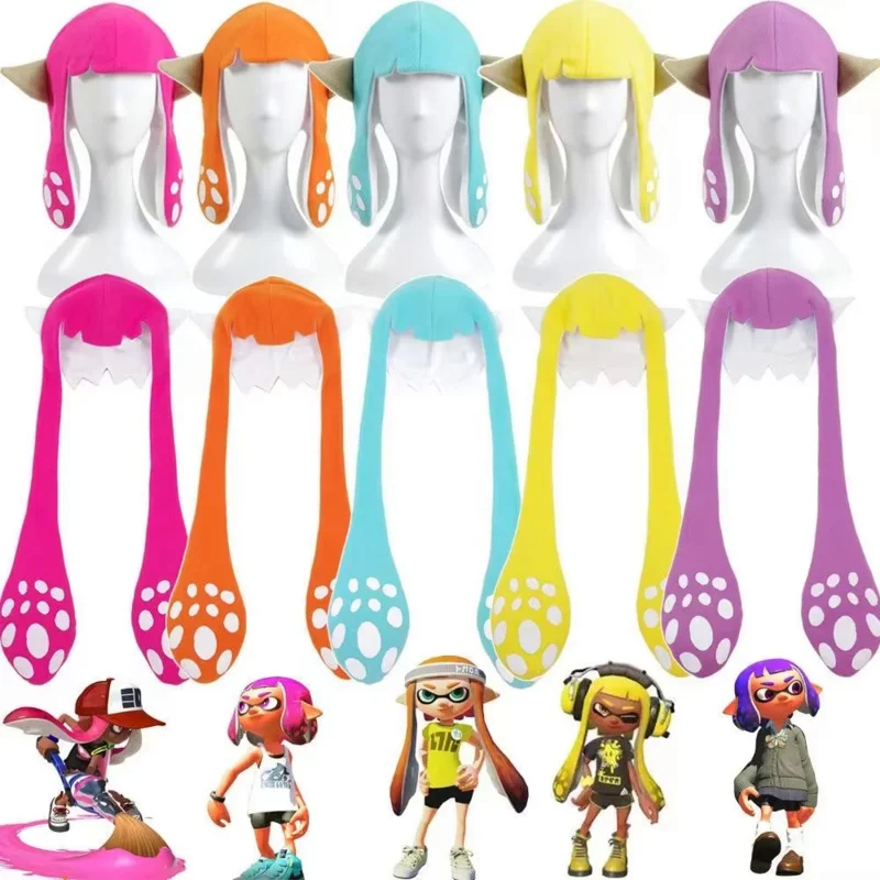 Game-Splatoon-2-Inkling-Squid-Cosplay-Cute-Hat-Winter-Balaclava ...