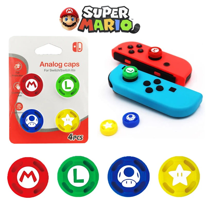 Super-Mario-Bros-Switch-Thumb-Stick-Grip-Cap-Cover-Voor-Nintendo-Switch ...