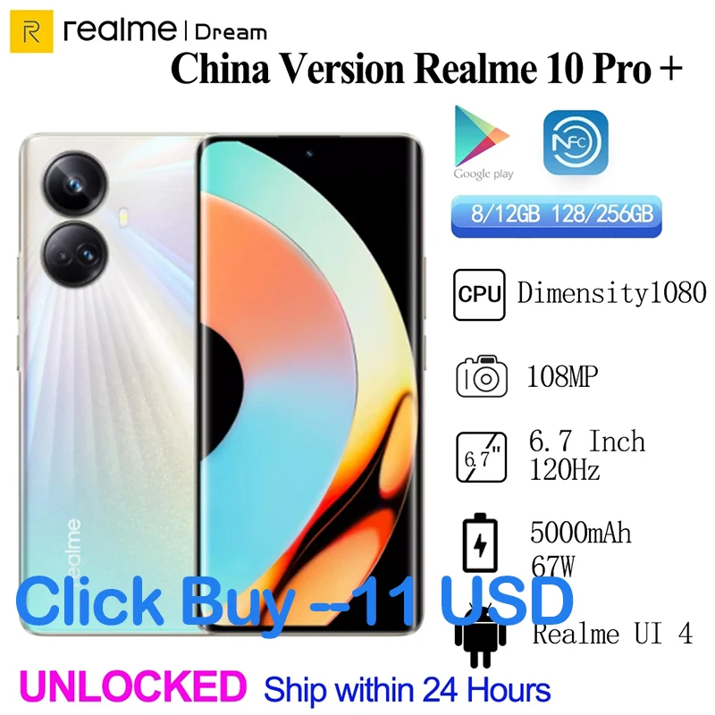 Android 10 Smartphone 5g | Smartphone Realme 10 | Realme 10 Pro Phone ...