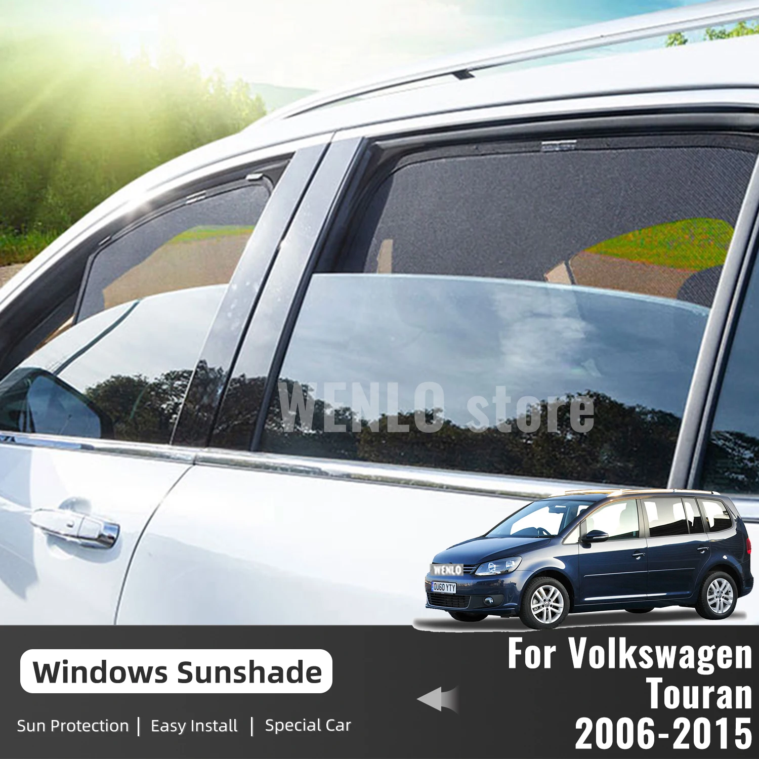 For-Volkswagen-VW-Touran-2007-2015-Magnetic-Car-Sunshade-Visor-Front-Windshield-Frame-Curtain ...