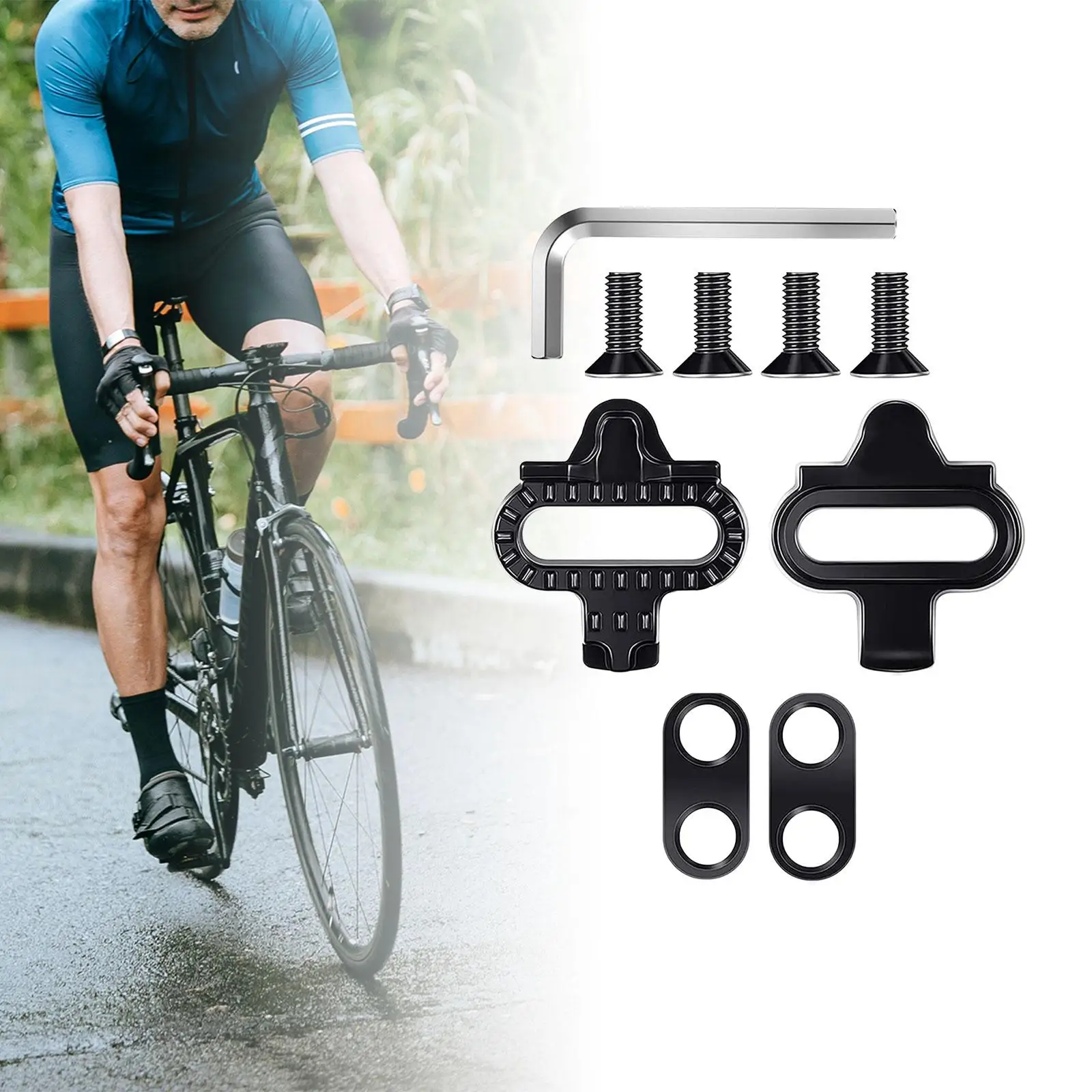 Bike-Shoes-Cleats-Locking-Protect-Feet-ankles-Legs-Easy-Installation ...