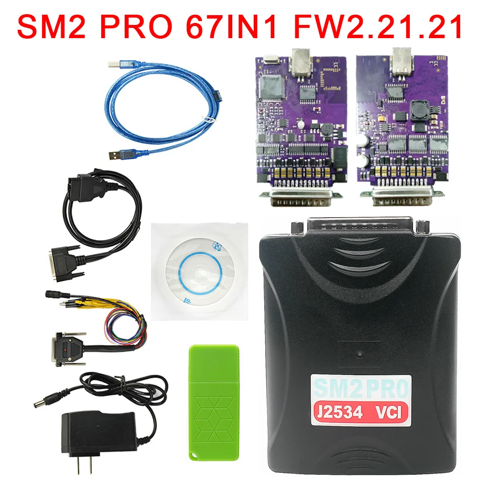 Programador SM2 Pro J2534 VCI ECU, compatible con lectura y escritura, 67 módulos, Scanmatik 2 ...