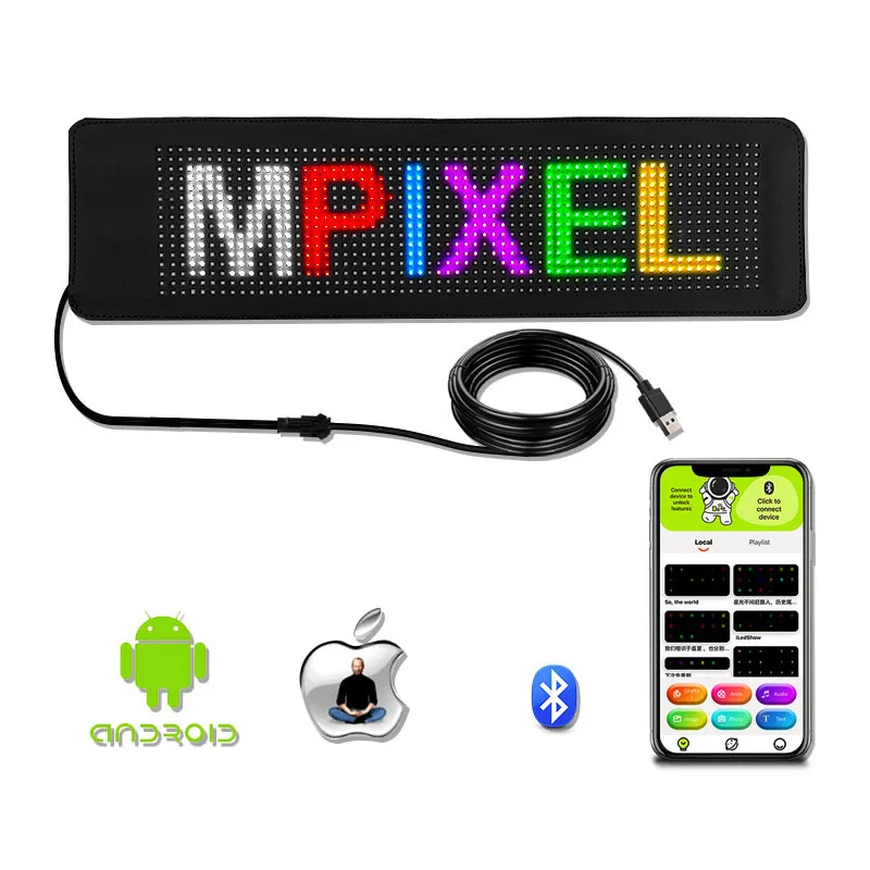 Panneau-publicitaire-LED-Bluetooth-USB-d-filement-panneau-publicitaire-texte-personnalis-motif-d ...