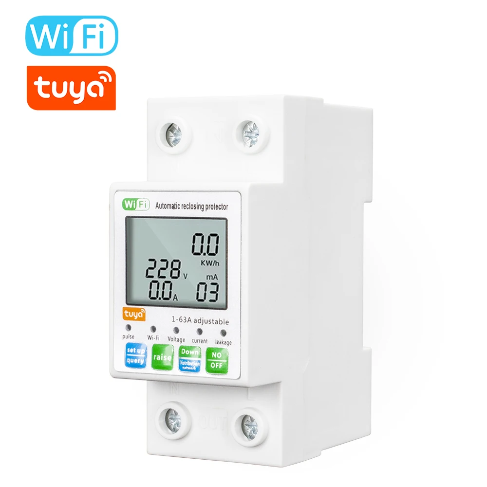 Tuya-WiFi-Smart-Automatic-Reclosing-Protector-Switch-Current-Voltage ...