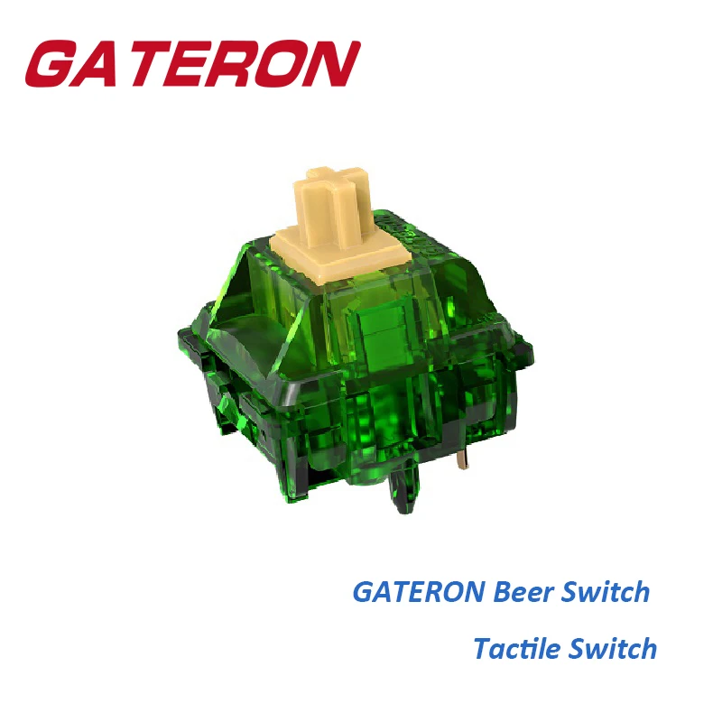 GATERON Beer Switch Tactile 5 Pin SMD RGB Green DIY Customized Hotswap ...