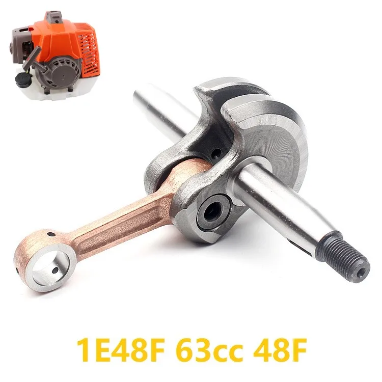 Crankshaft-48F-Gasoline-Engine-63cc-Chinese-1E48F-Earth-Auger-Ground-Drill-Blower-Connect-Shaft ...