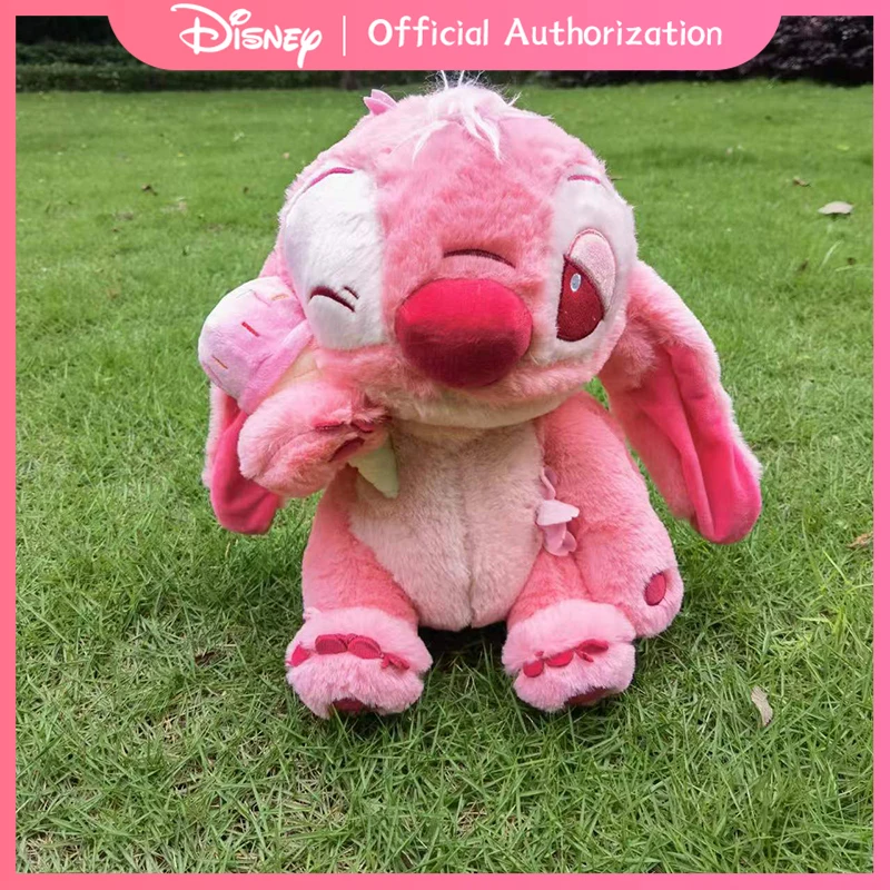 30-45CM-New-Disney-Sakura-Ice-Cream-Lilo-Stitch-Doll-Cartoon-Pink ...
