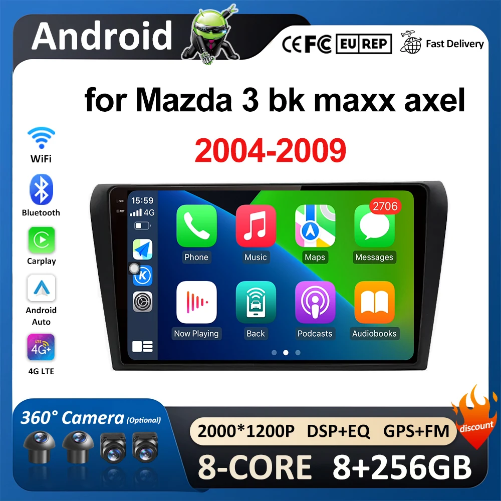 GPS-Navigation-WIFI-for-Mazda-3-bk-maxx-axel-2004-2005-2006-2009 ...