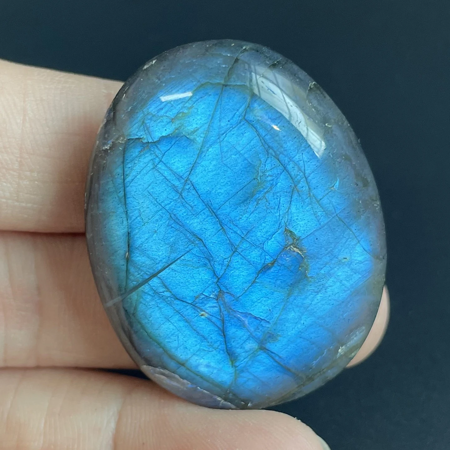 Piedra-lunar-de-labradorita-de-cristal-Natural-cuarzo-ovalado-pulido ...