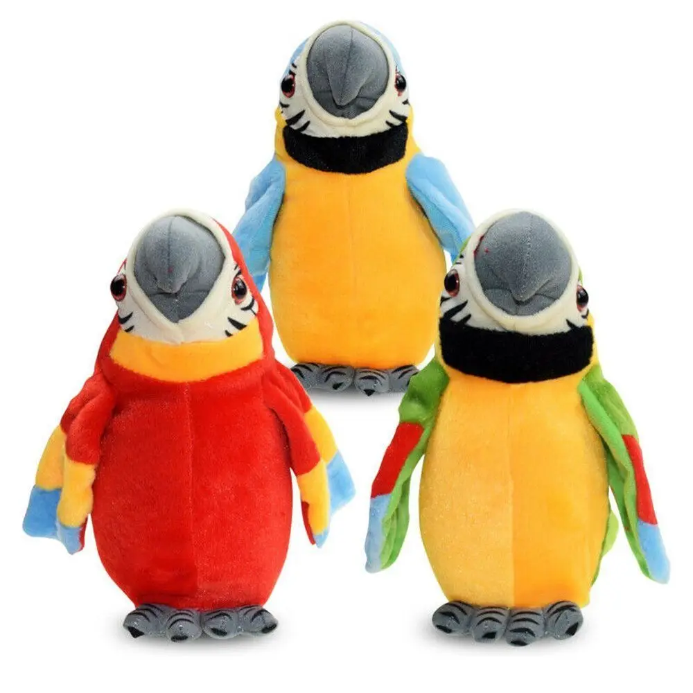 Repeat Parrot Talking Birds Moves Your Voice Gift Joke and Fun Toy ...