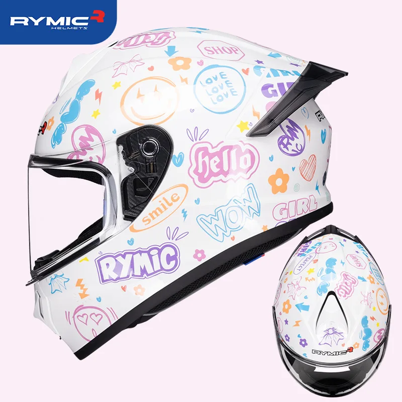 RYMIC-Motorcycle-Helmet-men-Rider-Racing-Full-3C-Certification-4-Seasons-Winter-Warm-Big-Tail ...
