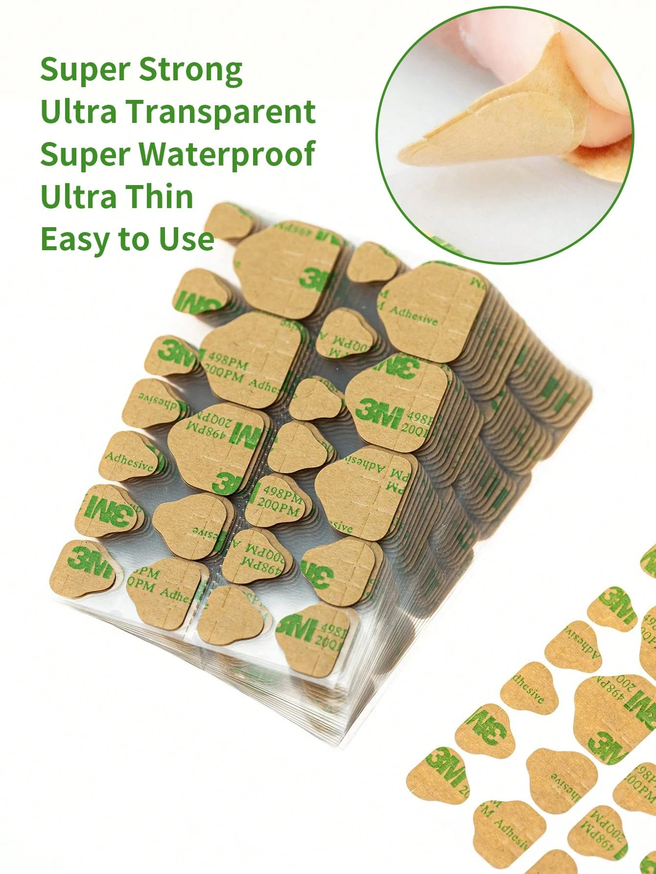 Nails Adhesive Tabs Stickers 25 Sheets for Press On False Nail Gel Glue ...