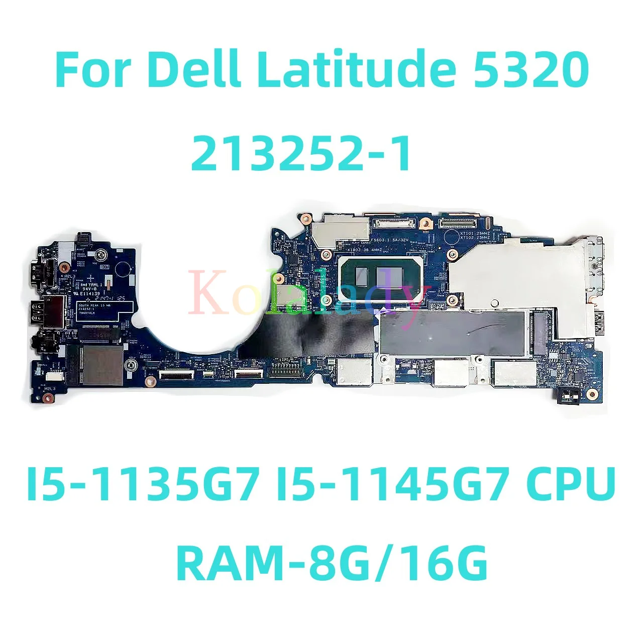 For-Dell-Latitude-5320-Laptop-motherboard-213252-1-with-I5-1135G7-I5 ...