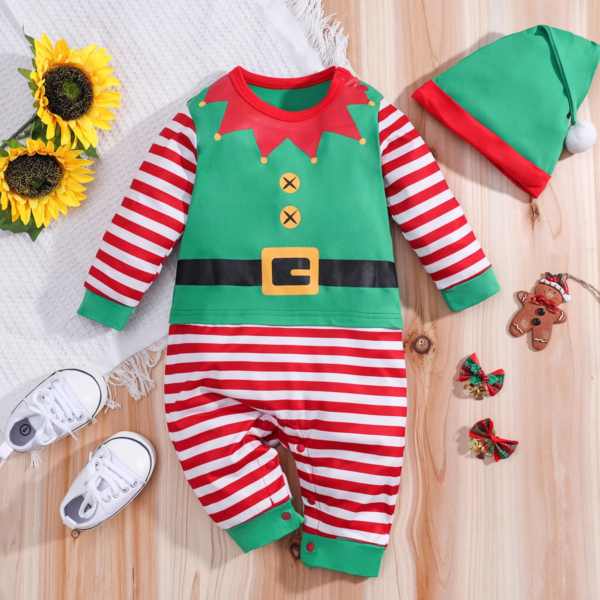 IURNXB-Baby-Christmas-Elf-Jumpsuit-With-Hat-Infant-Cosplay-Costume ...