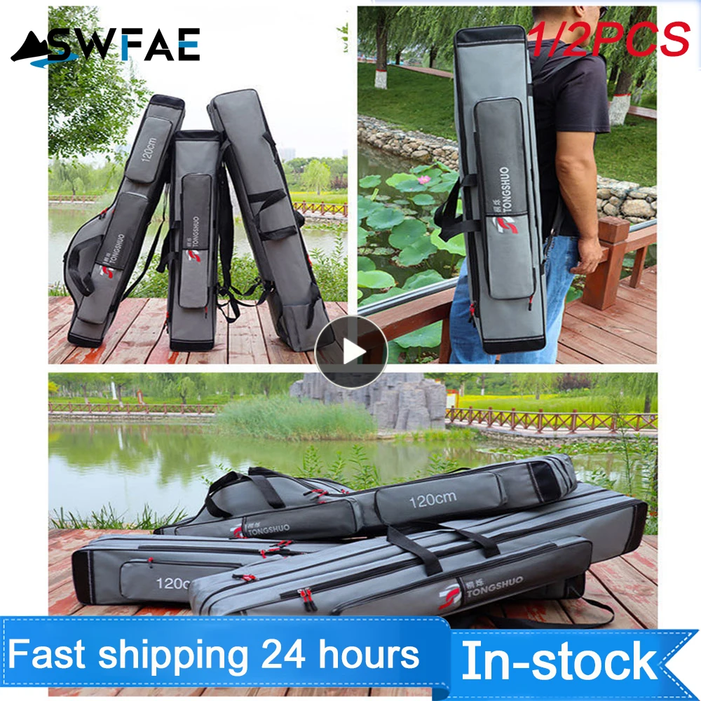 1-2PCS-Fishing-Rod-Case-Storage-Double-layer-Fishing-Gear-Bag ...