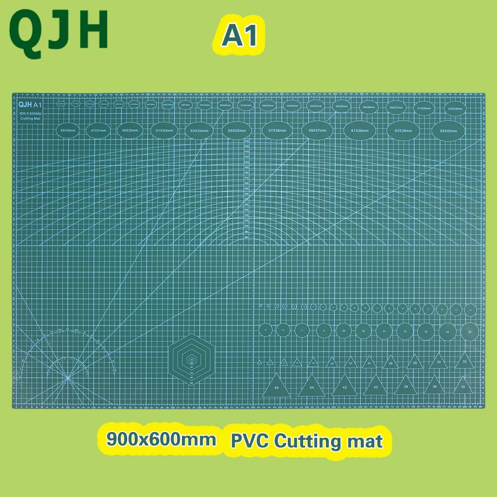 A1-PVC-Self-Healing-Cutting-Pad-Double-Sided-Grid-Rotary-Cutting-Board ...