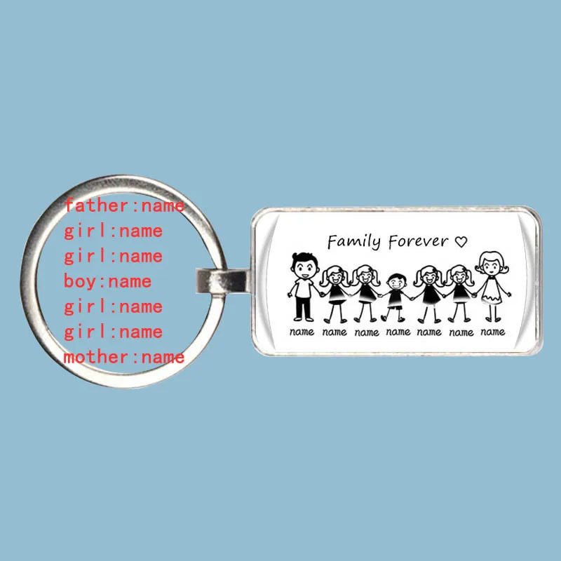 Private-Custom-Family-Name-Keychain-Personalized-Handmade-Custom-Couple ...