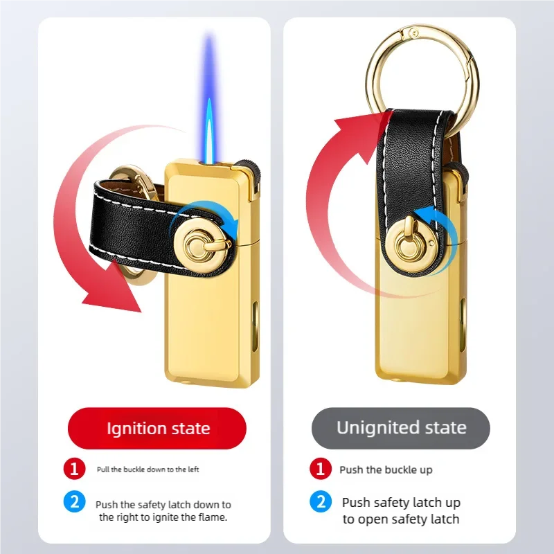 Inflatable windproof direct impact high firepower lighter gift box set ...