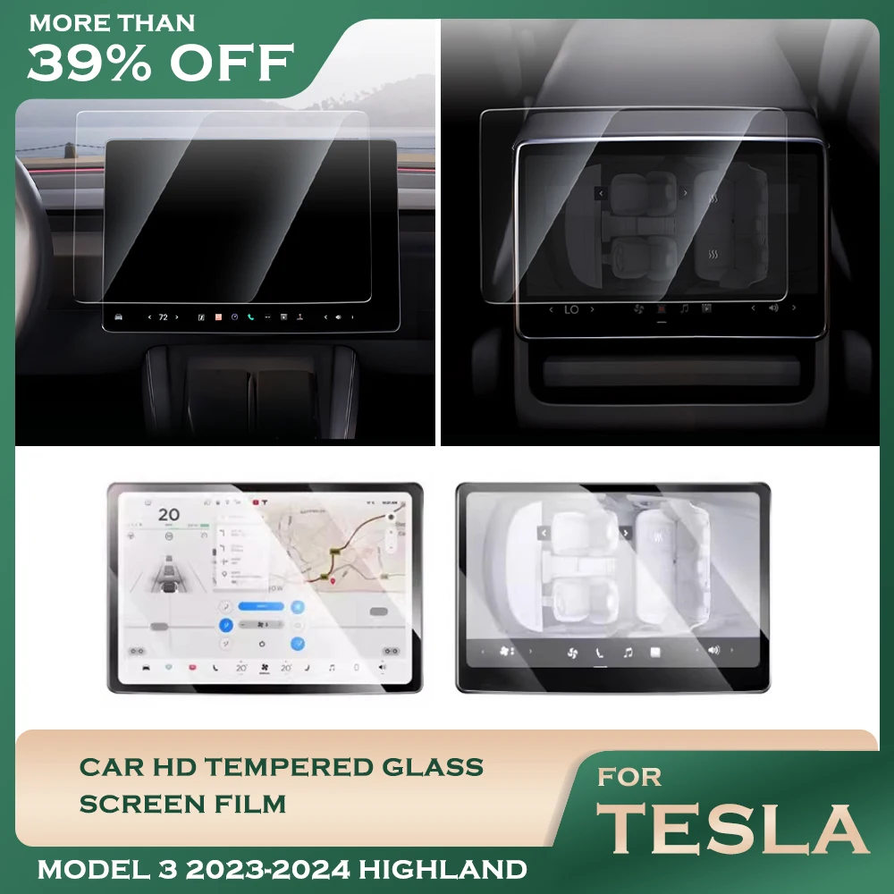 For-Model3-HD-Tempered-Glass-Screen-Film-For-Tesla-Model-3-2024 ...