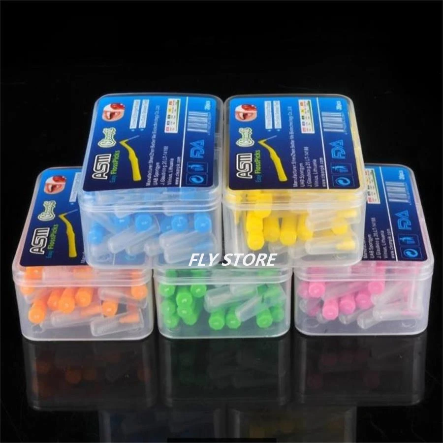 20Pcs-box-L-Shape-Push-Pull-Interdental-Brush-Orthodontic-Toothpick ...