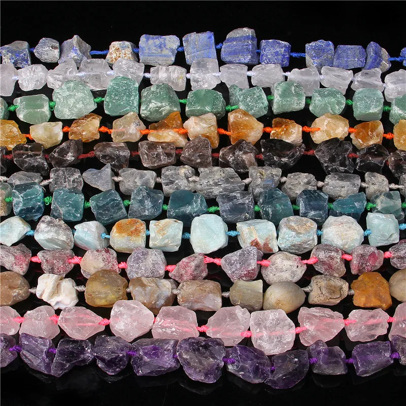20-30MM Natural Raw Bead Mineral Rough Amethysts Citrines Quartzs ...