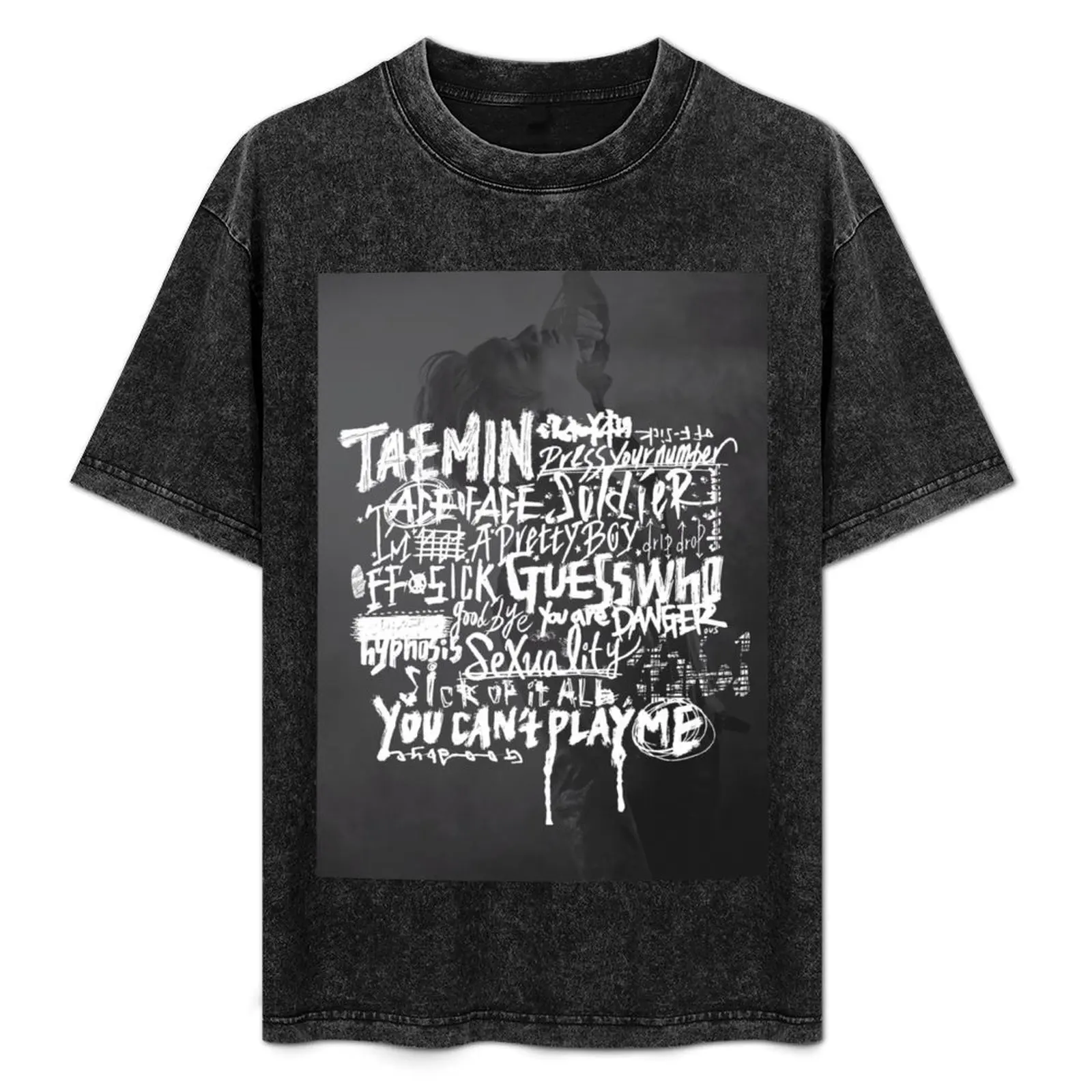 SHINee TAEMIN OFF SICK CONCERT POSTER T-Shirt street wear hippie ...