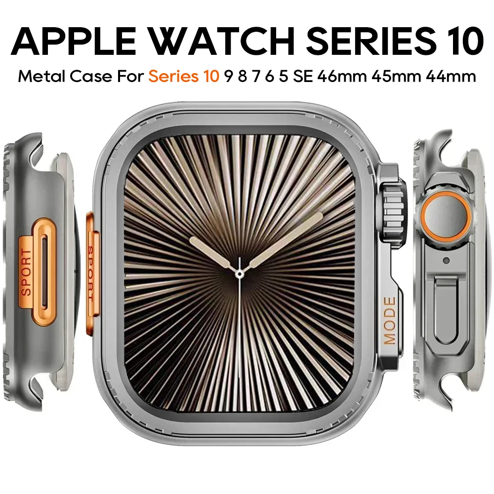 Metal Cover for Apple Watch Ultra 1 2 49mm 45mm Case Metal Shell for ...