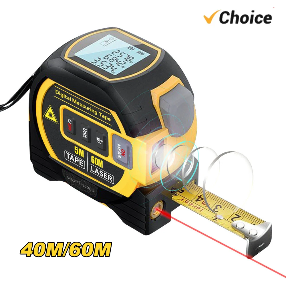 3-IN-1-40m-60m-Laser-Distance-Meter-Rangefinder-Laser-Measure-Distance ...
