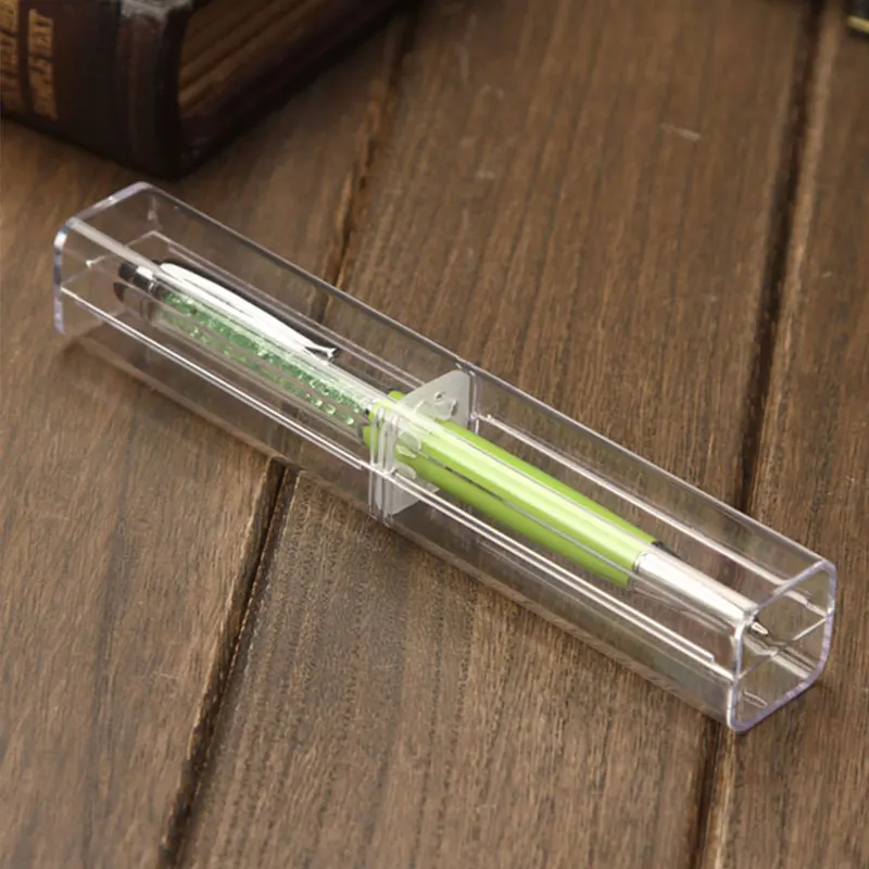 50Pcs-Plastic-Pen-Box-Pen-Storage-Box-Stationery-Case-Organizer-Tube ...
