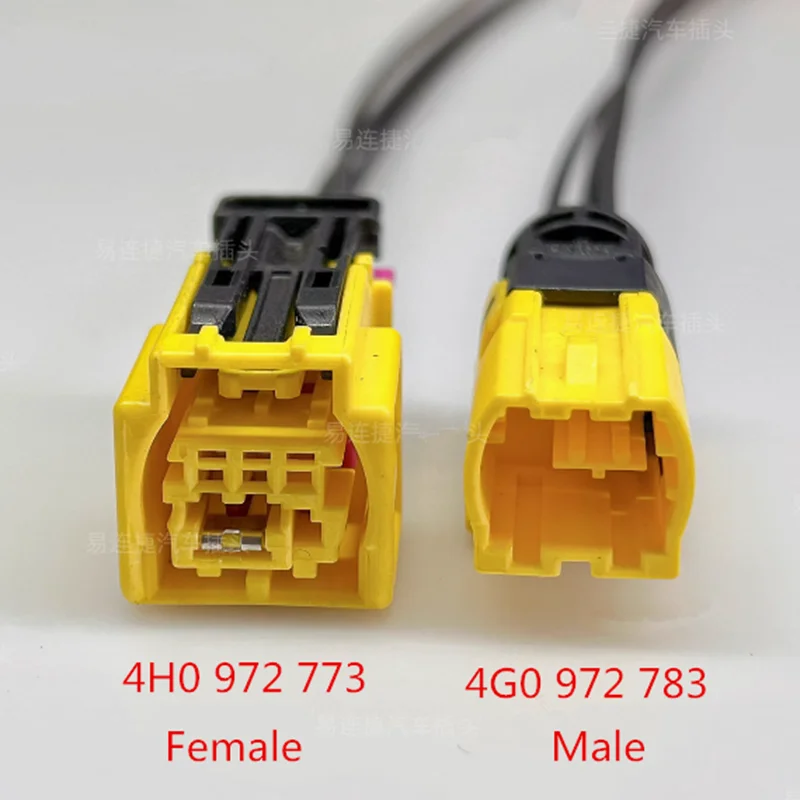 3 Pin/Way Male Or Female Sensor Plug Connector Wire Cable For VW Golf 7 ...
