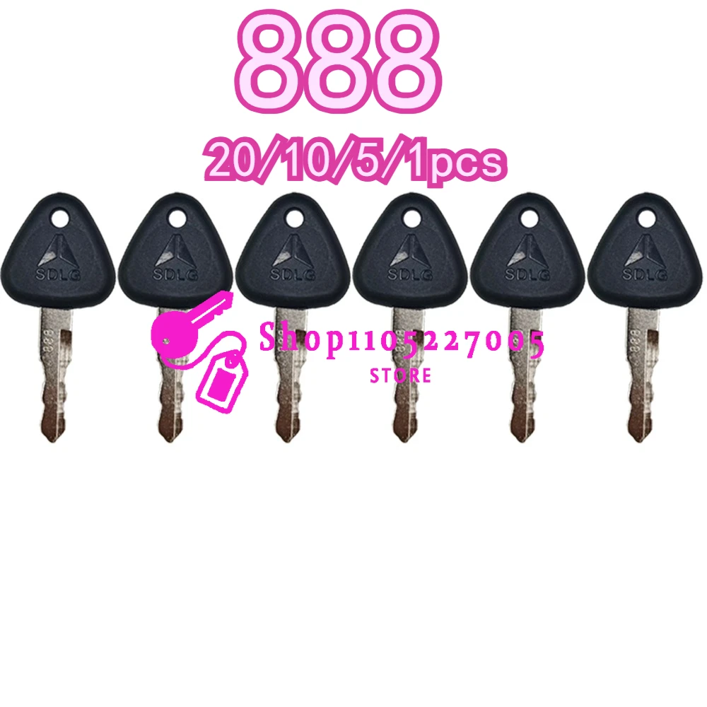 20/10/5/1PCS Number 888 Keys for SDLG 55 60 75 135 205 215 360 ...