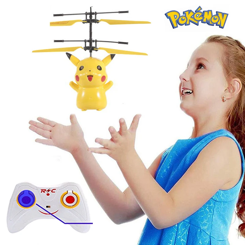 Pokemon-flying-toy-Pikachu-doll-toy-luminous-somatosensory-toy-airplane ...
