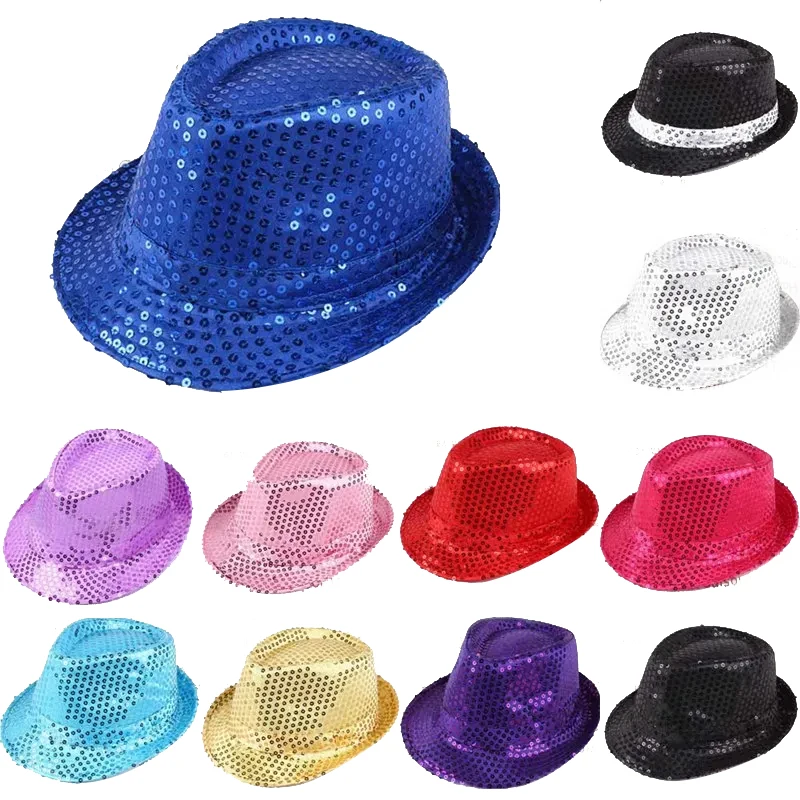 1pcs-Jazz-Hat-Glitter-SequinsRole-Play-Prop-Performance-Costume-Women ...