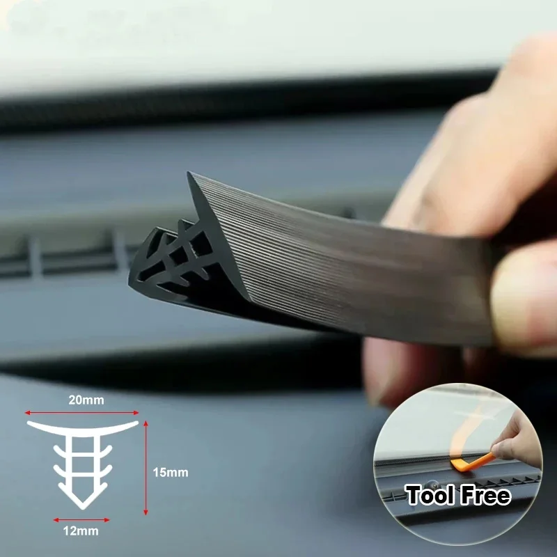 160cm-Car-Dashboard-Sealing-Strip-Interior-Auto-Leakproof-Strips-Noise ...